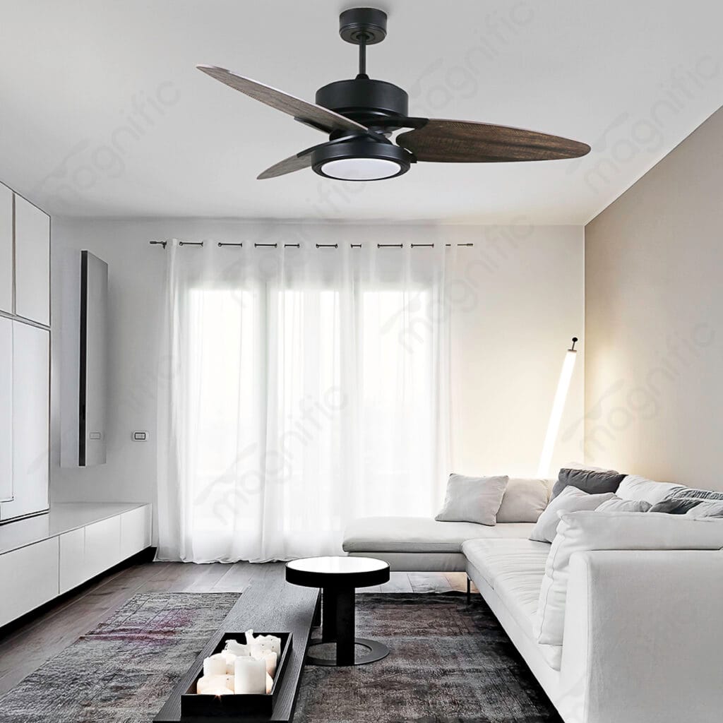 Airwind - 52" Modern Ceiling Fan with LED Light for Living Room