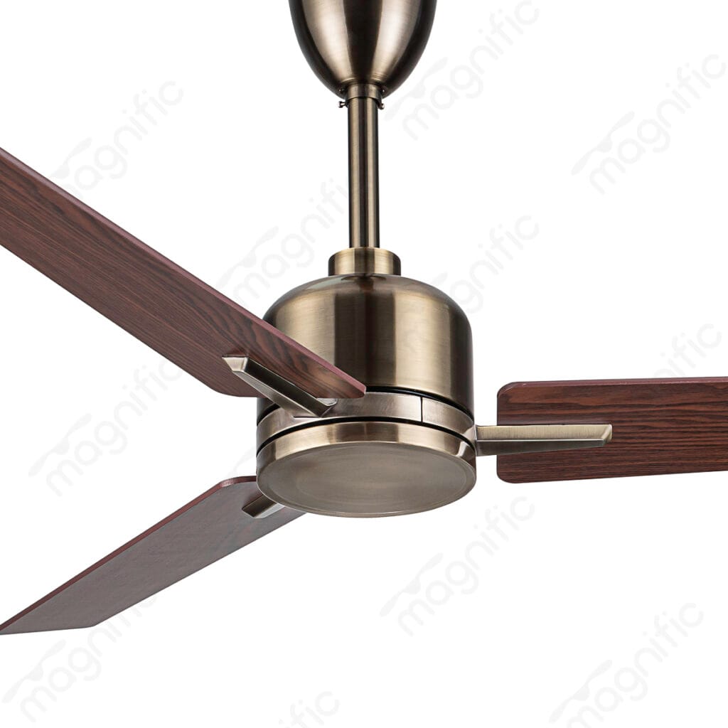 Swan - 52" Antique Brass Premium Ceiling Fan For Living Rooms
